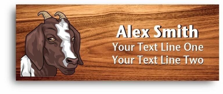 4-H Name Tag - Goat - 4-H Store